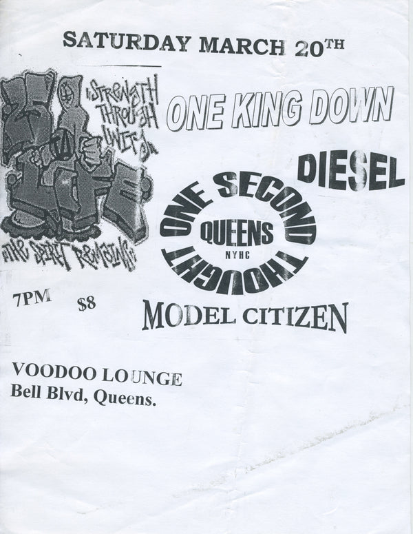 Vintage 25 Ta Life One King Down One Second Thought Diesel Model Citiz - jointcustodydc