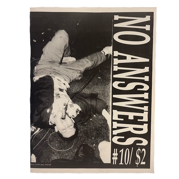 Vintage No Answers "Issue #10" Hardcore Fanzine + Born Against Flexi - jointcustodydc