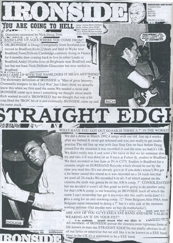 Vintage Darkest Hour "UK Straight Edge" Weirdo Fanzine Issue #1 - jointcustodydc
