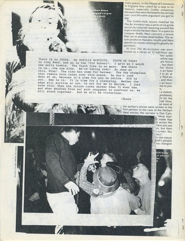 Vintage Focus Fanzine "Syracuse Straight Edge" Hardcore Issue #3 - jointcustodydc