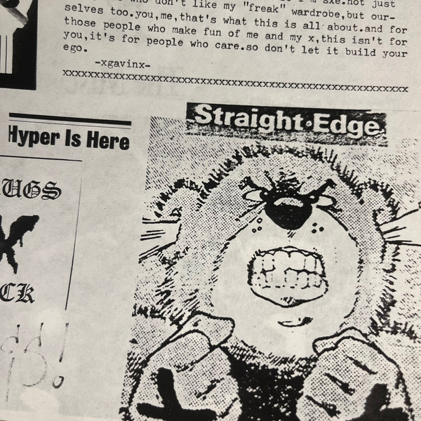 Vintage XPERGATORYX Issue #1 "Straight Edge" Fanzine - jointcustodydc