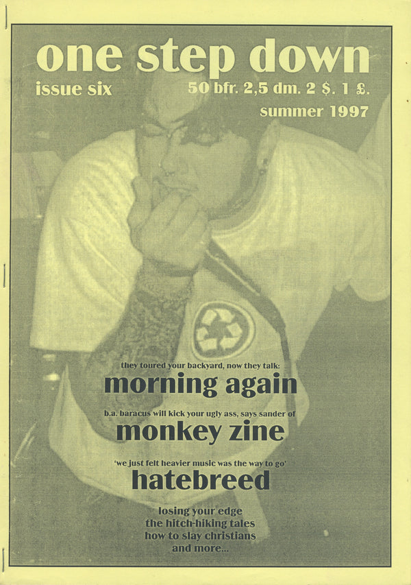 Vintage One Step Down "H8000 Era" Hardcore Fanzine Issue #6 - jointcustodydc