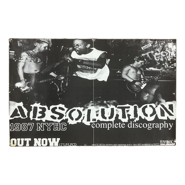 Vintage Absolution "Complete Discography" Temperance Records Promotion - jointcustodydc