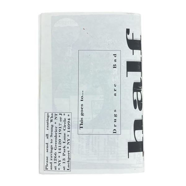 Vintage Half Fanzine "Straight Edge Hardcore" Issue #2 - jointcustodydc