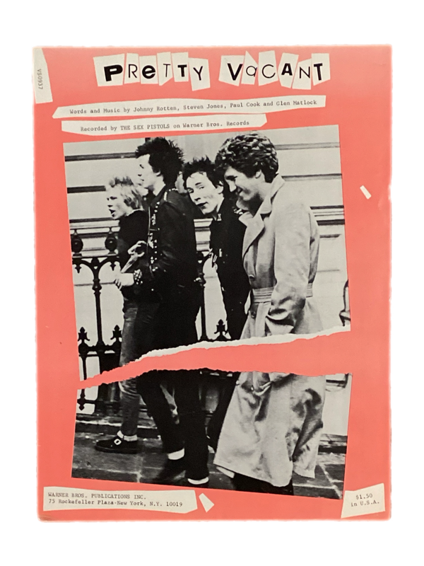 Vintage Sex Pistols "Pretty Vacant" Sheet Music Packet - jointcustodydc