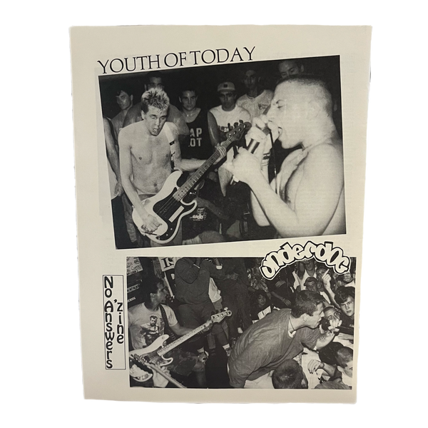 Vintage No Answers "Issue #6" Hardcore Fanzine + Letter - jointcustodydc