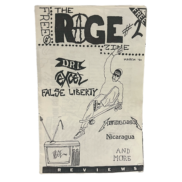 Vintage The Rage "Hardcore & Metal" Fanzine '86 by Ron Guardipee Issue ...