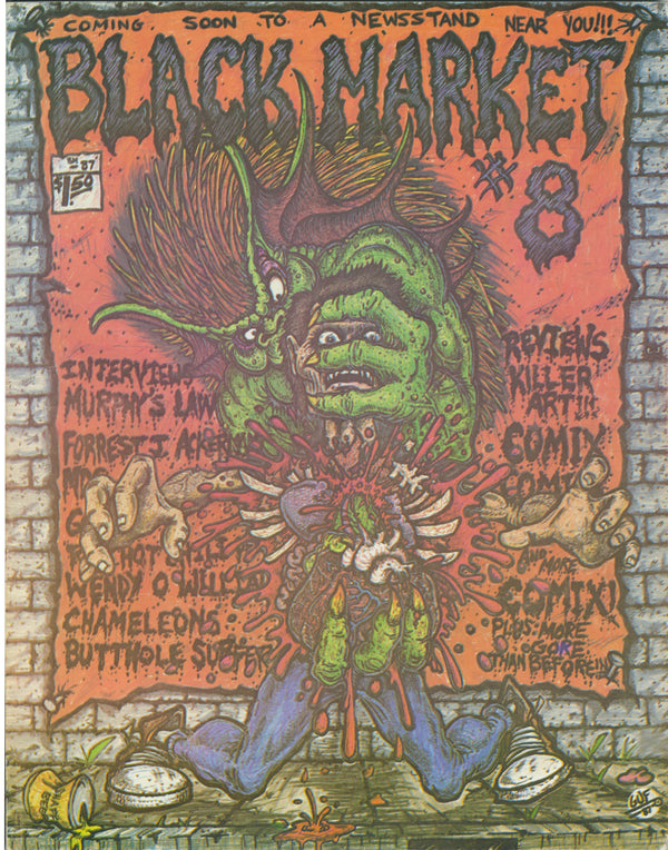 Vintage Black Market Fanzine "Hardcore Punk" Issue #8 - jointcustodydc