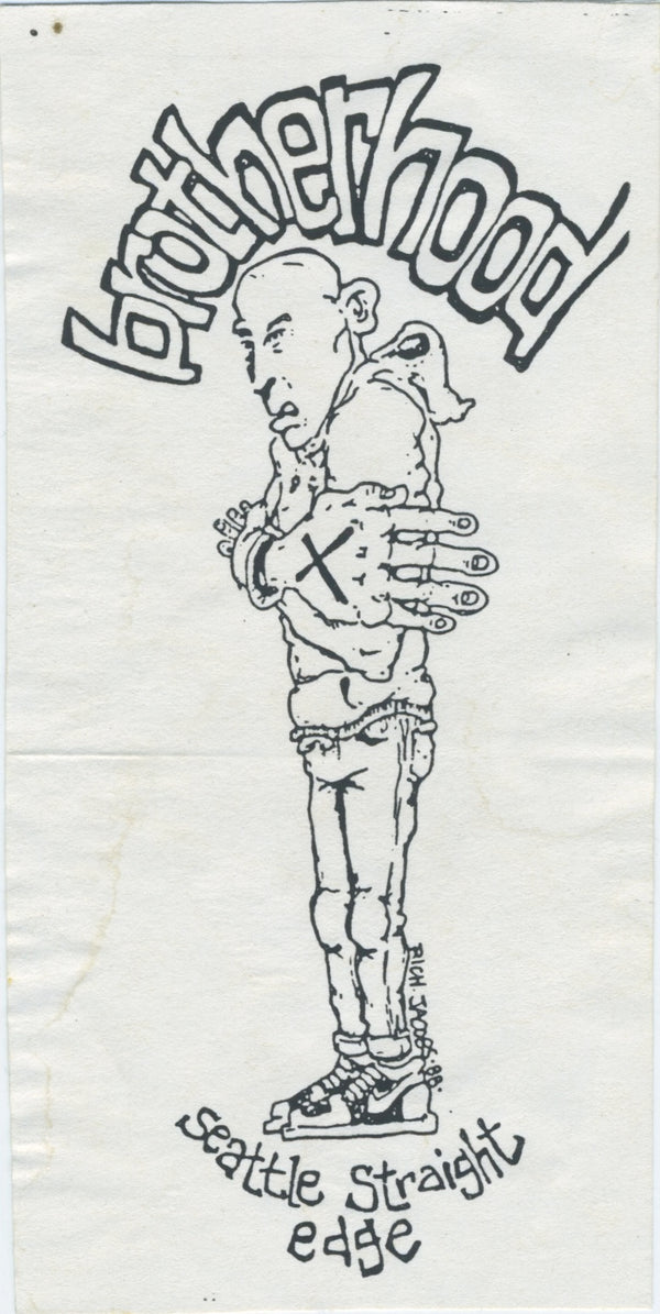Vintage Brotherhood "Seattle Straight Edge" Sticker | jointcustodydc