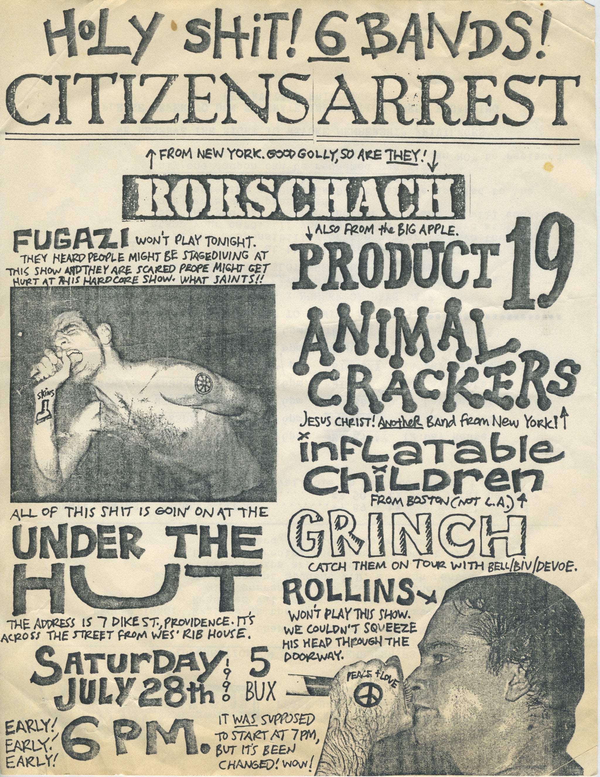 Vintage Citizens Arrest Rorschach Animal Crackers Inflatable Children ...