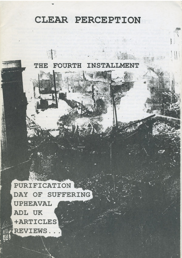 Vintage Clear Perception "UK Straight Edge" Fanzine Issue #4 ...