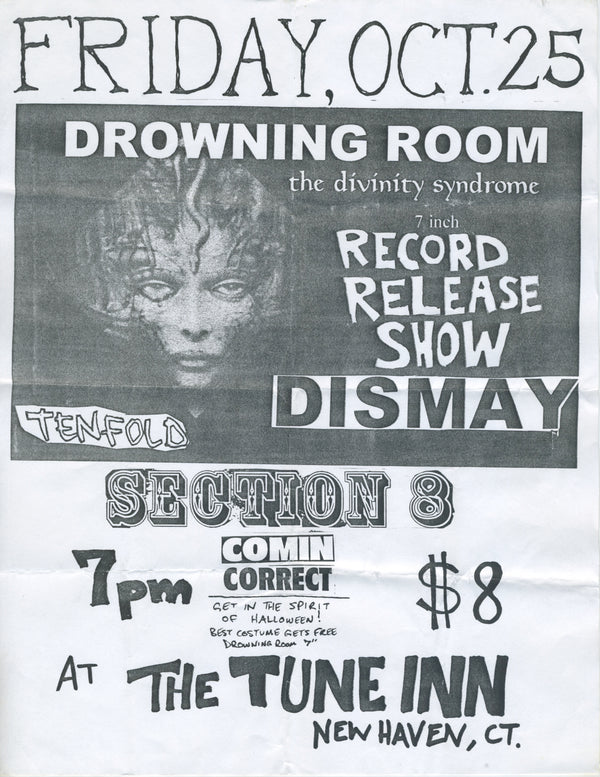 Vintage Drowning Room "The Divinity Syndrome" Record Release Flyer w ...