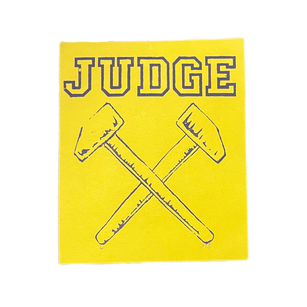 Vintage Judge "NYHC" Hand-Screened Strainer Sticker - jointcustodydc