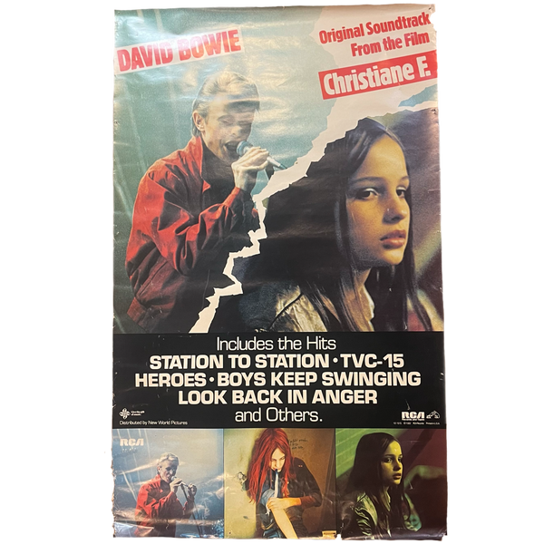 Vintage Christiane F. "David Bowie" Soundtrack Poster - jointcustodydc