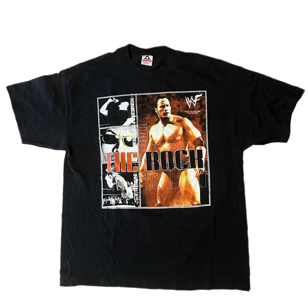 Vintage The Rock "Layeth The Smackdown" WWF T-Shirt - jointcustodydc