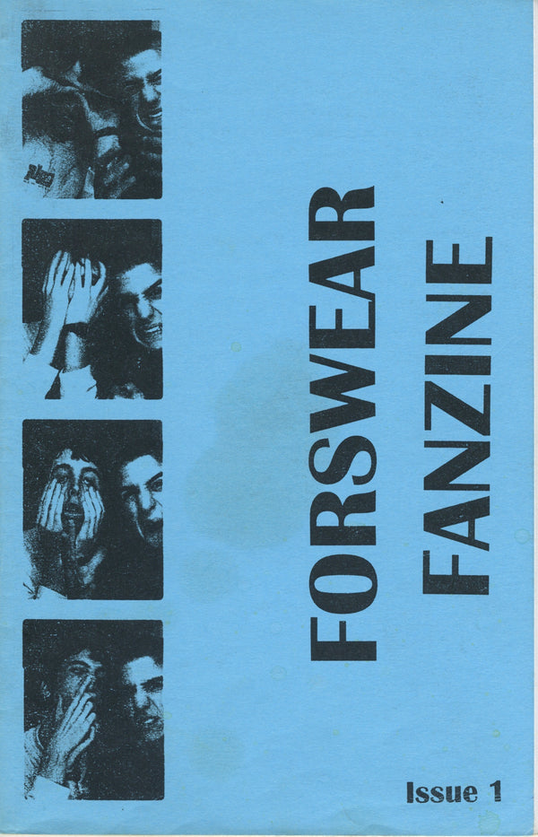 Vintage Forswear "Vegan Straight Edge" Issue #1 Fanzine | jointcustodydc