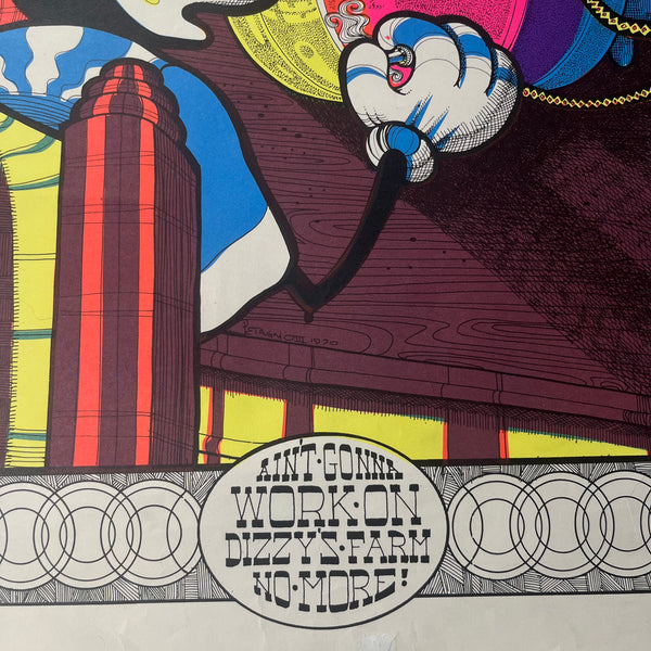 Vintage Dizzy's Farm "Gawdawful Graphics" 1970 Underground Poster ...