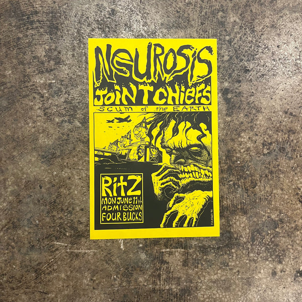 Vintage Neurosis + Joint Chiefs "The Ritz" Show Poster - jointcustodydc