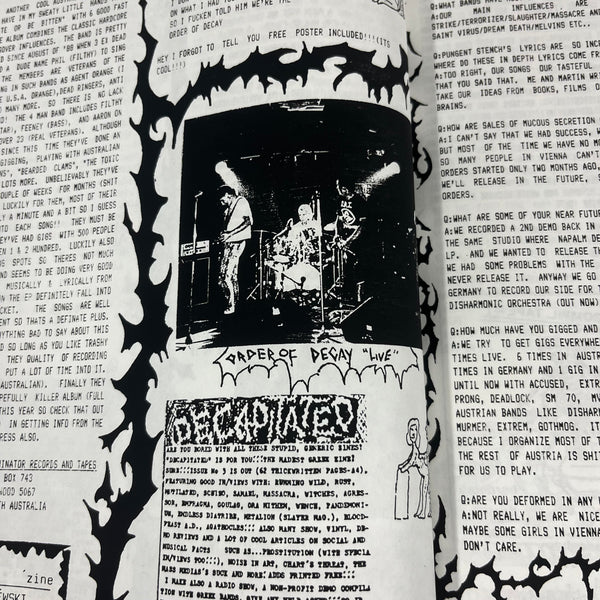 Vintage Infestion Of Evil "Death Metal" Fanzine Issue #1 - jointcustodydc