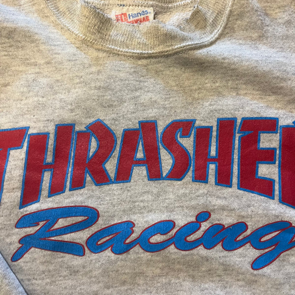 Vintage Thrasher Magazine "Racing" Crewneck Sweatshirt - jointcustodydc