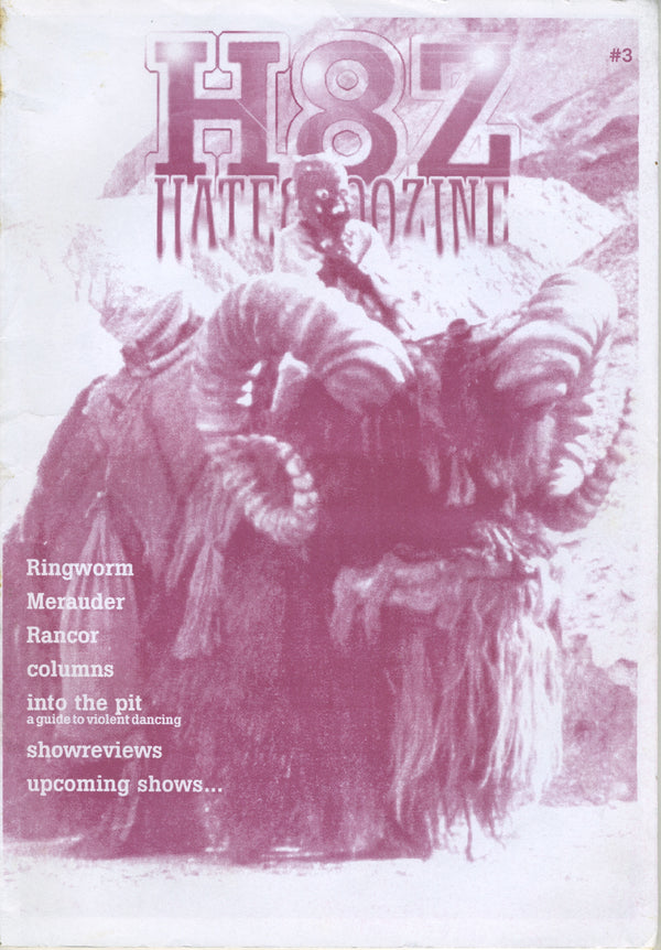 Vintage H8Z "H8000" 90's Hardcore Fanzine Issue #3 - jointcustodydc