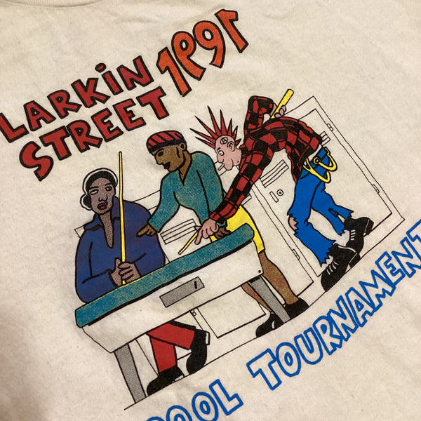Vintage Larkin Street Pool Tournament '91 T-Shirt - jointcustodydc