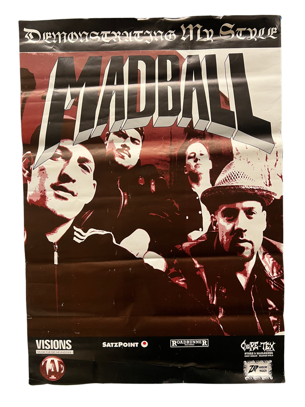 Vintage Madball "Demonstrating My Stye" Roadrunner Records Poster ...