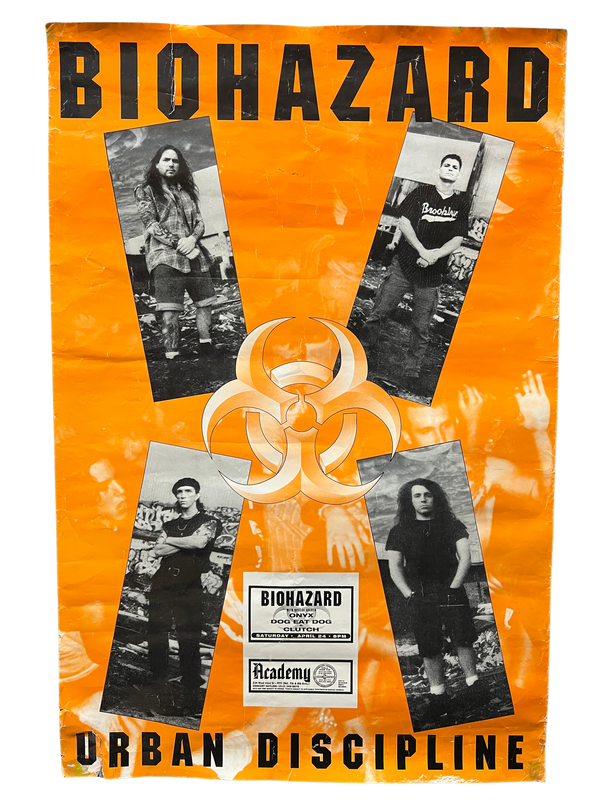 Vintage Biohazard “Urban Discipline” Poster - jointcustodydc