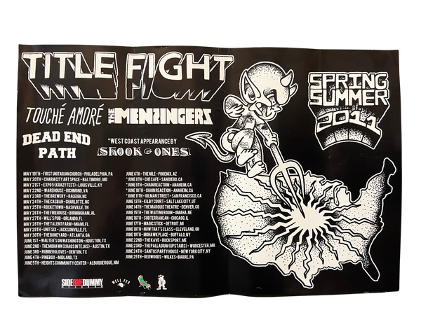 Title Fight "Spring/Summer 2011" Tour Poster - jointcustodydc