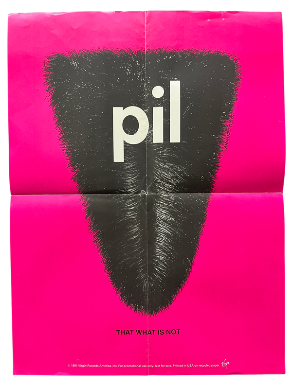 Vintage Public Image Ltd. "That What Is Not" Promo Poster '91 ...