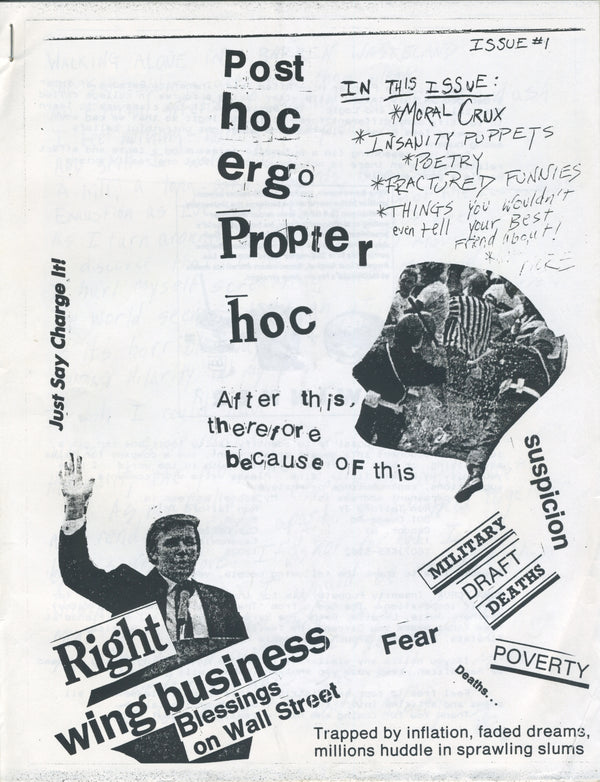 Vintage Post Hoc Ergo Propter Hoc "Hardcore" Fanzine Issue #1 ...