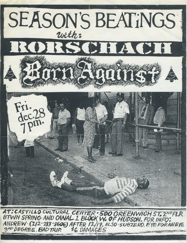 Vintage Rorschach With Born Against "NYC" Castillo Cultural Center Sho ...