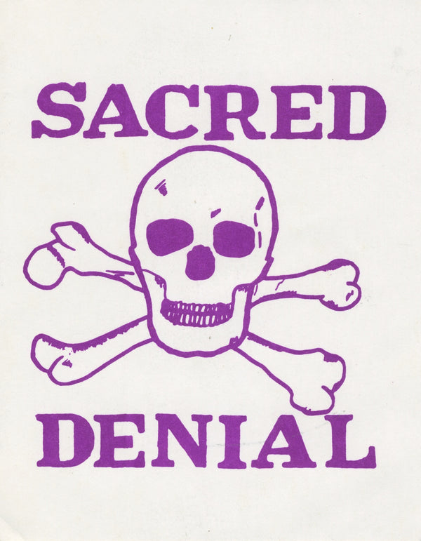 Vintage Sacred Denial "Forefront Records" Hand-Screened Sticker ...