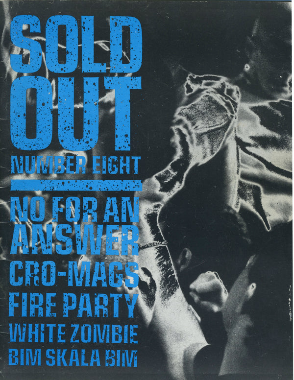 Vintage Sold Out "Cro-Mags NFAA White Zombie" Fanzine Issue #8 ...