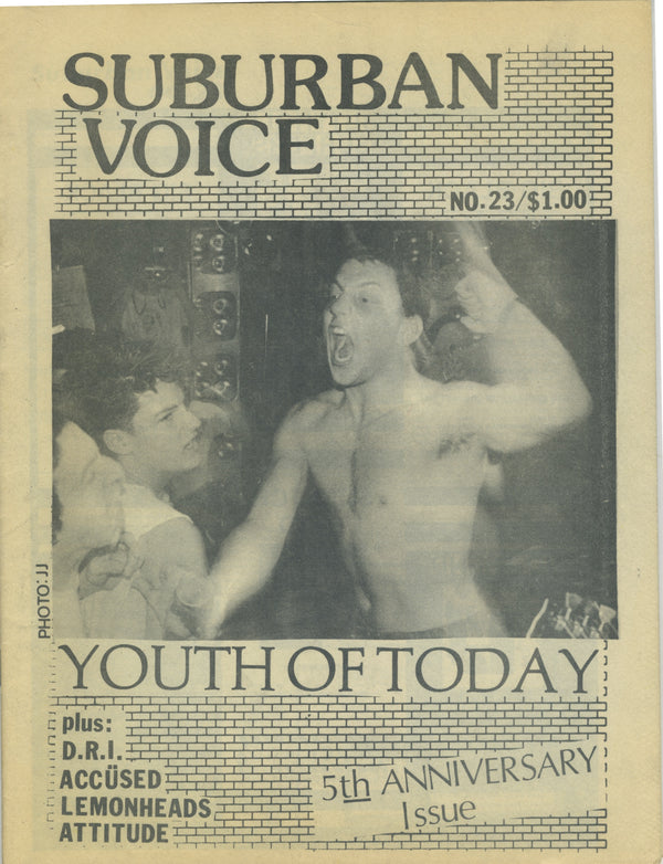 Vintage Suburban Voice "Issue #23" Youth Of Today Hardcore Fanzine ...