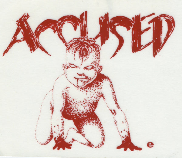 Vintage The Accused "Baby" Clear Transparent Sticker | jointcustodydc