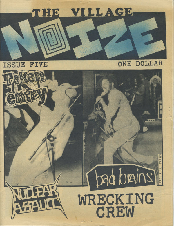 Vintage The Village Noize "Issue #5" Bad Brains Wrecking Crew Fanzine ...