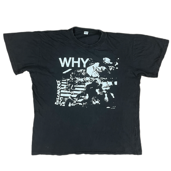 Vintage Discharge "WHY" 1991 Tour T-Shirt - jointcustodydc