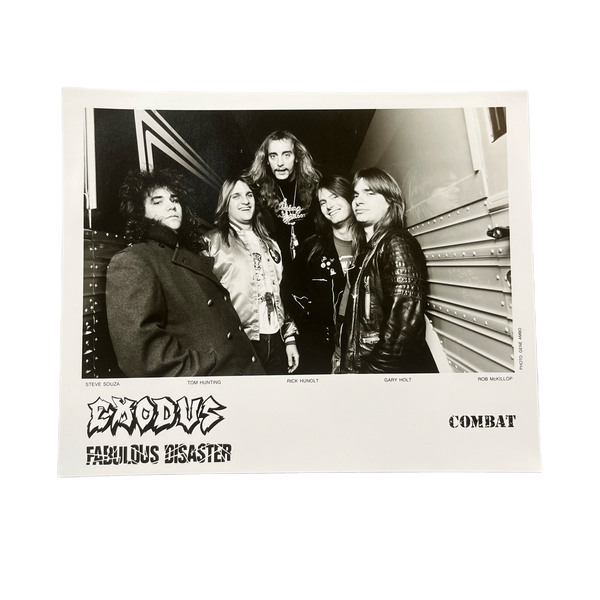 Vintage Exodus "Fabulous Disaster" Combat Records Promotional Photo ...