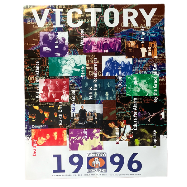Vintage Victory Records "1996" Roster Poster - jointcustodydc