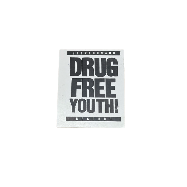 Vintage OG Step Forward Records "Drug Free Youth!" Sticker - jointcustodydc