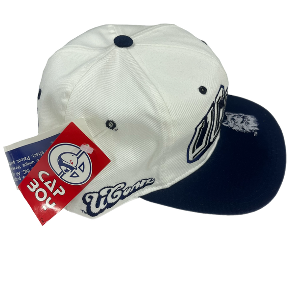Vintage University Of Connecticut "Huskies" UConn Twill Snapback Hat ...