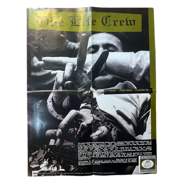 Vintage One Life Crew "Crime Ridden Society" Victory Records Promotion ...