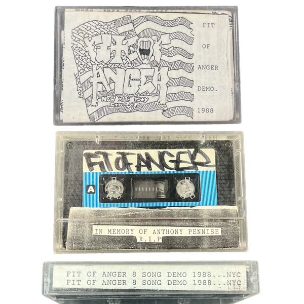 Vintage Fit Of Anger "8 Song Demo 1988" Cassette Tape - jointcustodydc