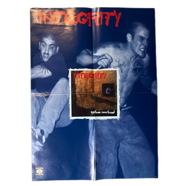 Vintage Integrity "Systems Overload" Victory Records Promotional Poste ...