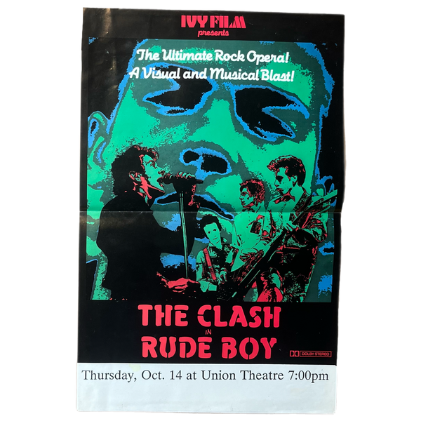 Vintage The Clash In Rude Boy "Union Theatre" Poster - jointcustodydc