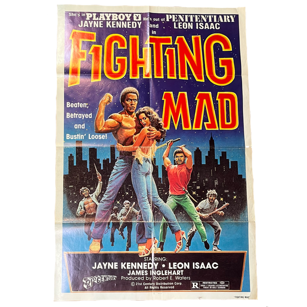 Vintage Fighting Mad "21st Century" Blaxploitation Litho Movie Poster ...