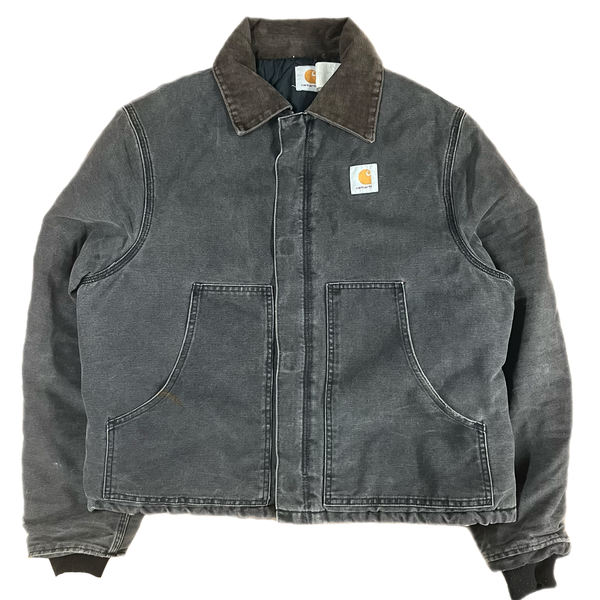Vintage Carhartt "Arctic J22" Faded Black Quilt Lined Jacket ...