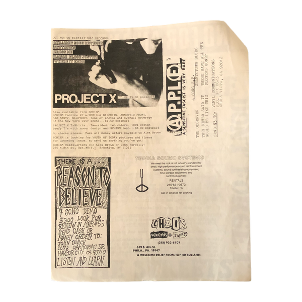 Vintage No Solution Fanzine "Issue 1" - jointcustodydc