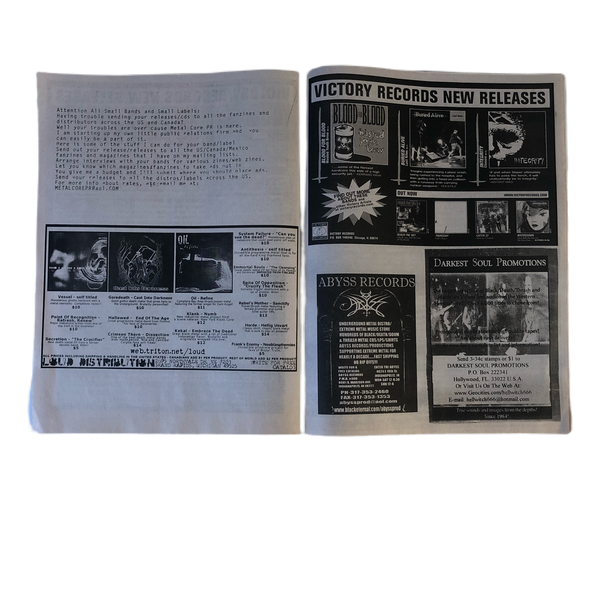 Vintage Metal Core Fanzine "Issue 30" - jointcustodydc